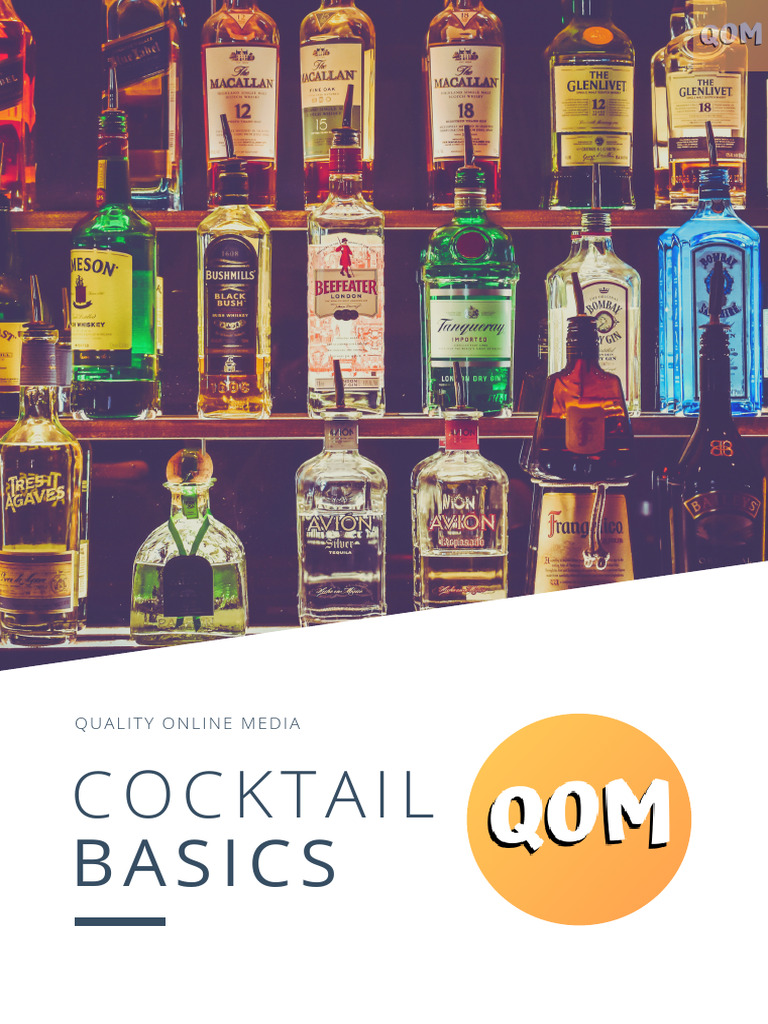 Cocktail Basics Doc | PDF | Gin | Martini (Cocktail)