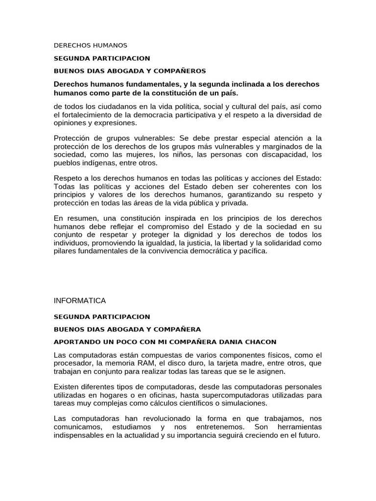 Derechos Humanos y Tecnología en la Sociedad | PDF