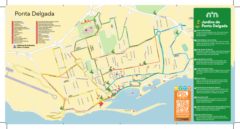 Mapa Turístico de Ponta Delgada | PDF