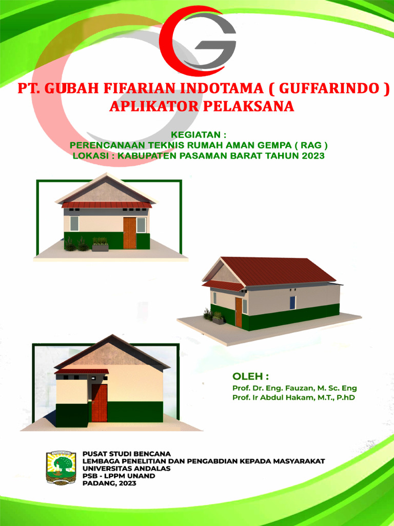 Project Rumah Aman Gempa Guffarindo | PDF