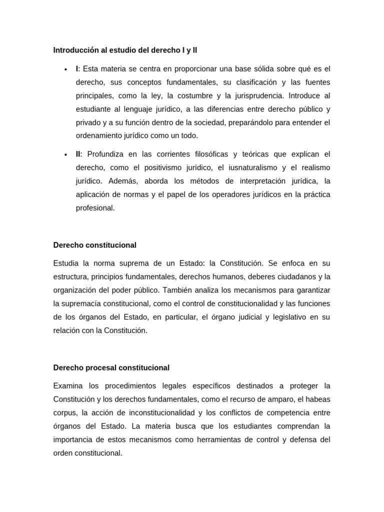 MATERIAS | PDF | Constitución | Derecho laboral