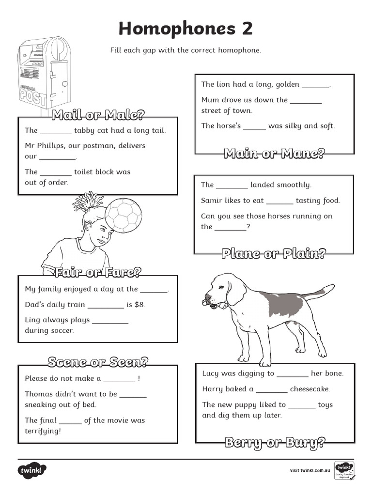 Homophones 2 | PDF