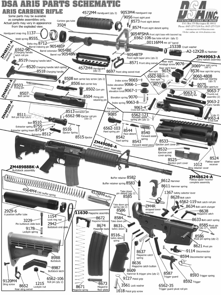 AR15-ZM4 Schematic Carbine | PDF