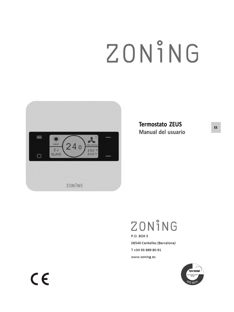 Manual ZEUS ZONING ES 21.11 | PDF