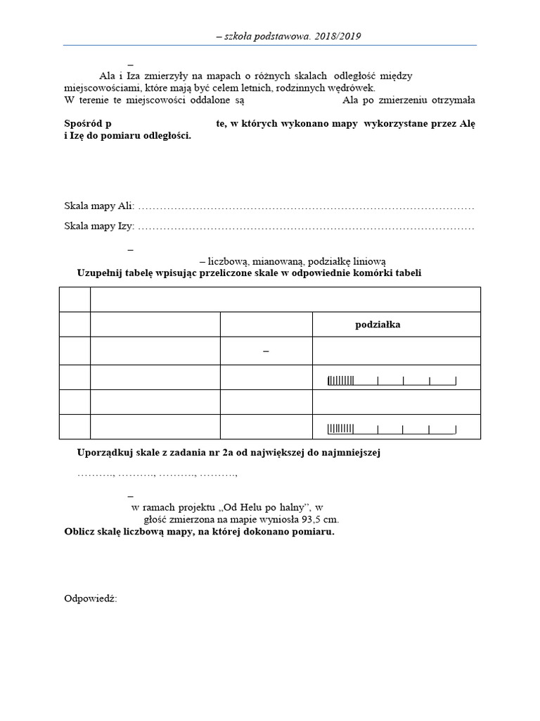 Arkusz Geo SP SZK | PDF