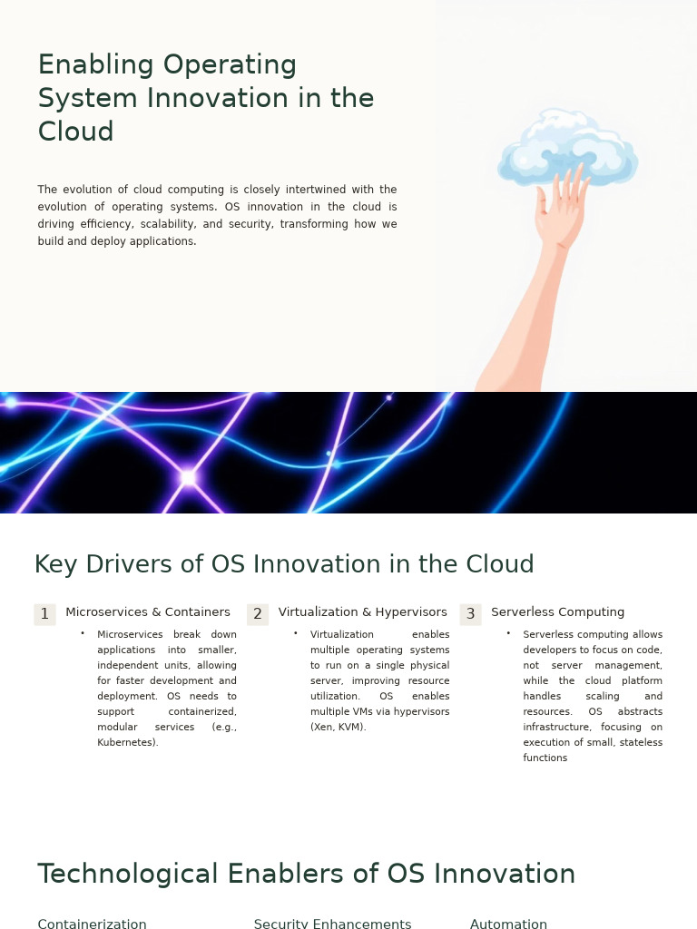 Enabling Operating System Innovation in The Cloud | PDF | Cloud Computing | Operating System