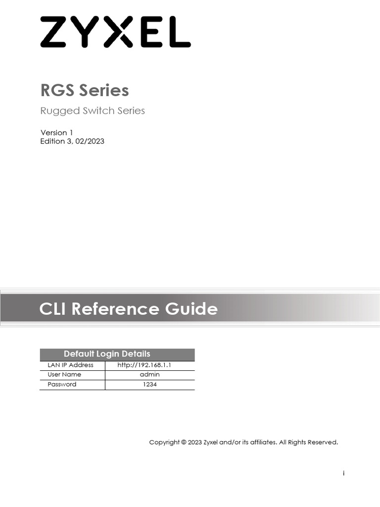 RGS Series: CLI Reference Guide | PDF | Ip Address | Command Line Interface