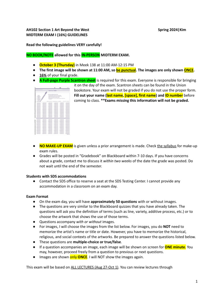 AH102 Exam I Guidelines | PDF | Indian Religions