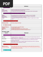 Physical Sciences Grade 12 Definitions 2022 | PDF | Force | Momentum