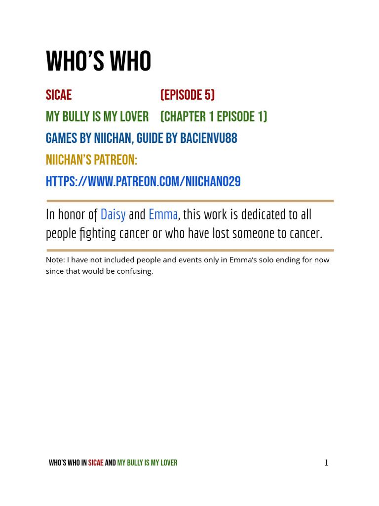 Whos Who in Sicae and MBML | PDF