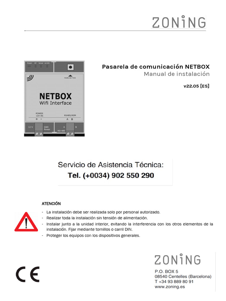 Manual Instalacion Netbox 22.05 ES | PDF | Aplicación movil | Bluetooth