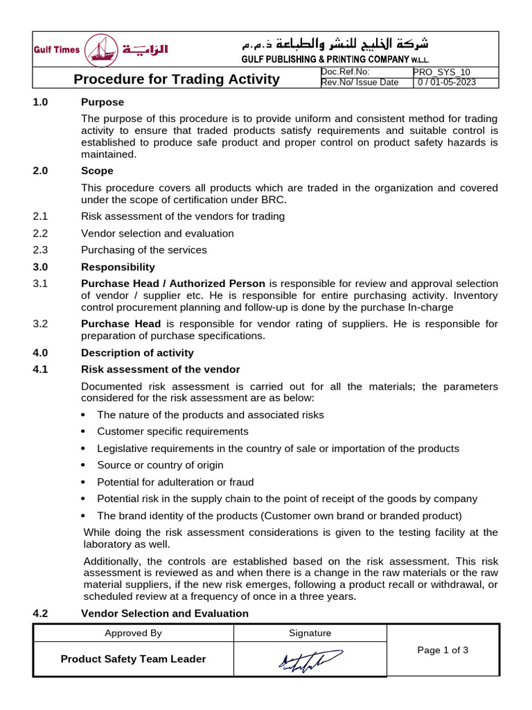 PRO_SYS_10 | PDF | Risk | Business