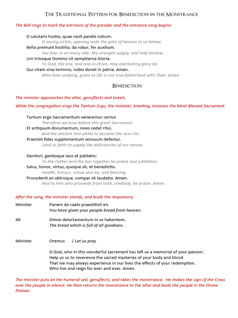 Benediction Service Sheet 3 | PDF | Mary, Mother Of Jesus | Christian ...