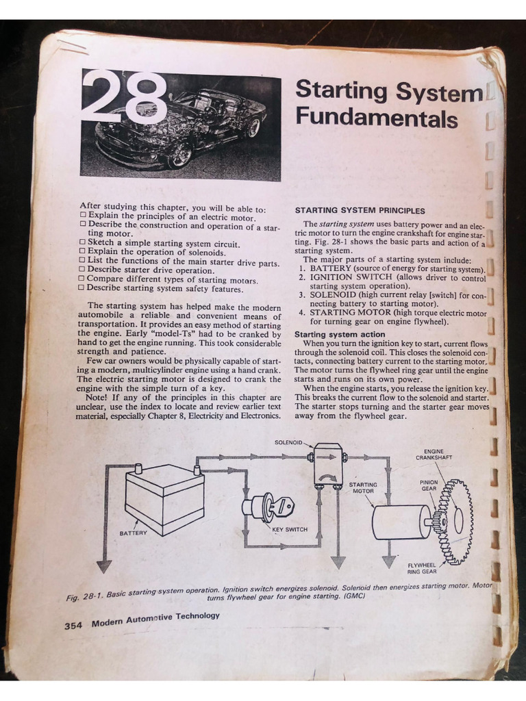 Starting System PDF | PDF
