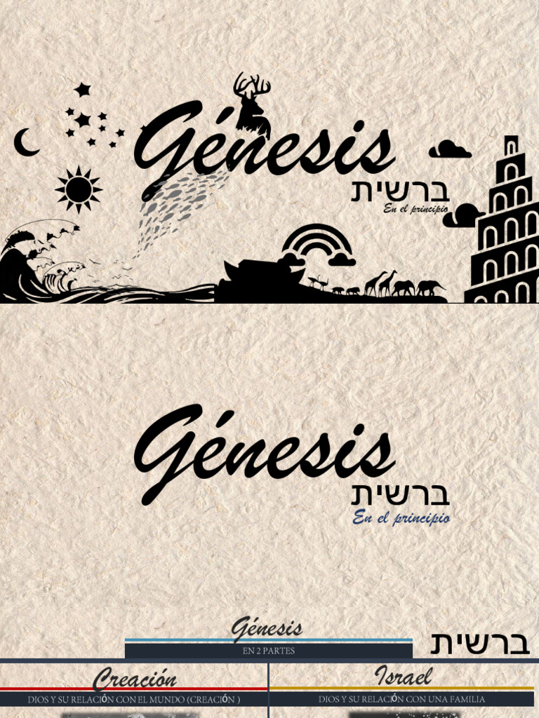 Bereshit - Génesis - Oficial | PDF | Narrativa de la creación del ...