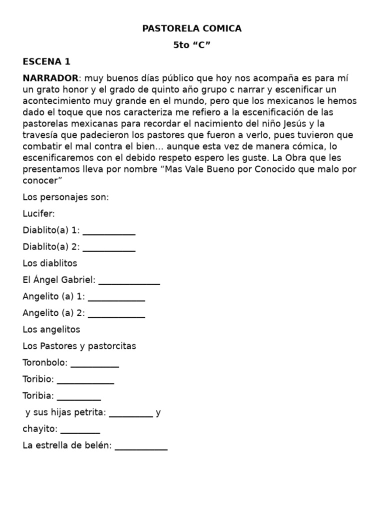 Pastorela Comica | PDF | Creencia religiosa y doctrina | Teología