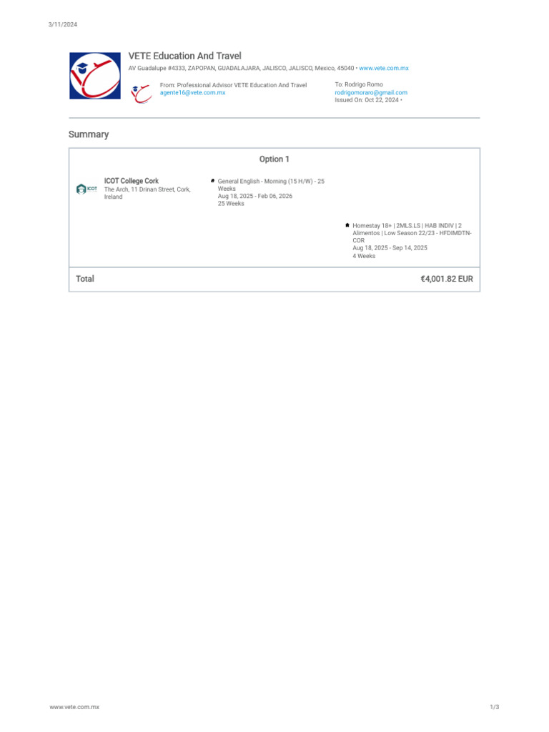 Rodrigo Romo - Quote #2560-2021521 | PDF