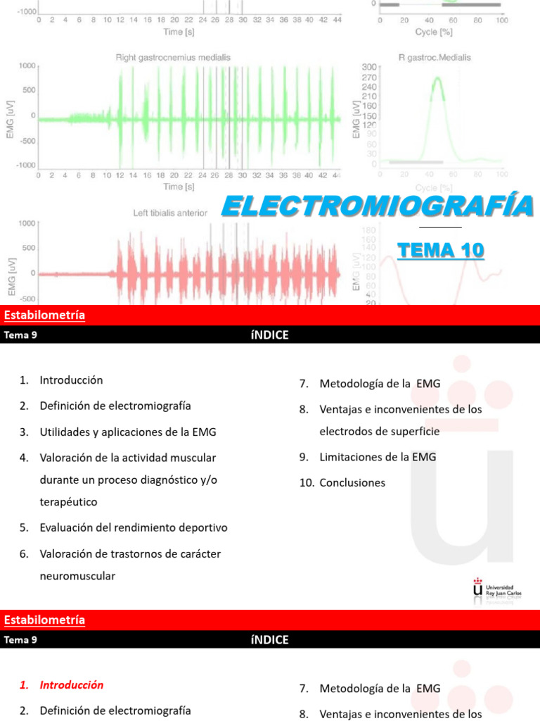 TEMA 10 - Electromiografía | PDF | Electromiografia | Anatomía humana