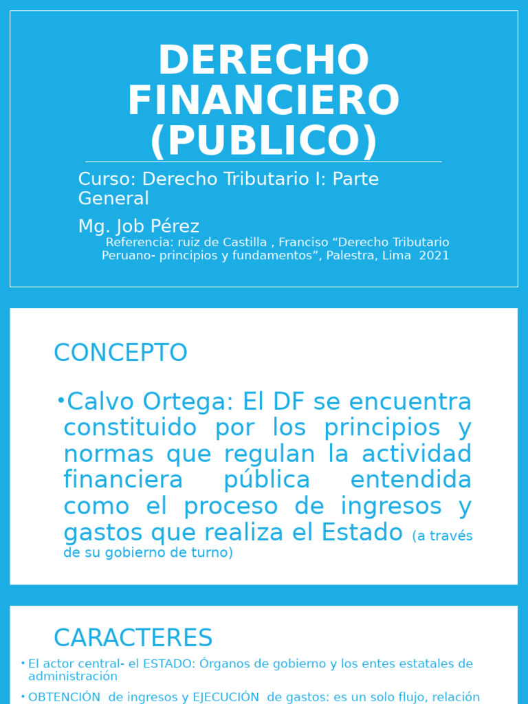 DERECHO FINANCIERO (PUBLICO) y DT s4 | PDF | Gobierno | Justicia
