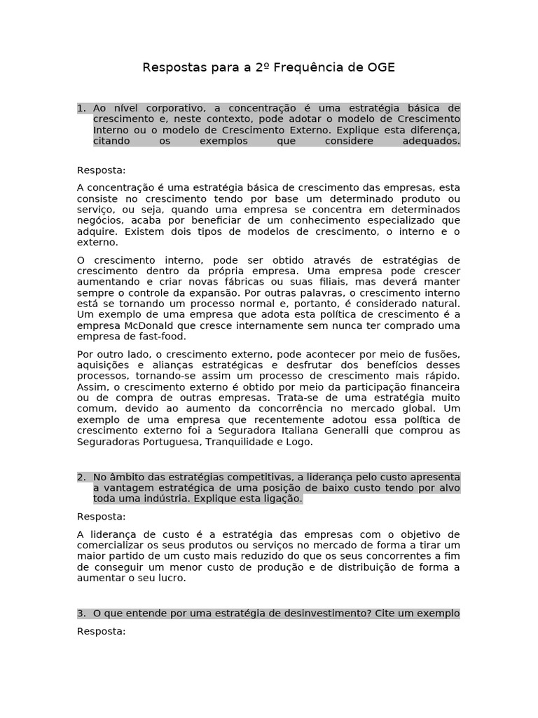 2º Frequencia de OGE 2 | PDF | Despesa | Mercado (economia)