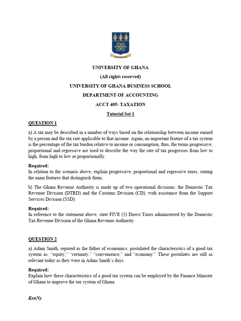 Tutorial Set 1 | PDF | Taxes | Fiscal Policy