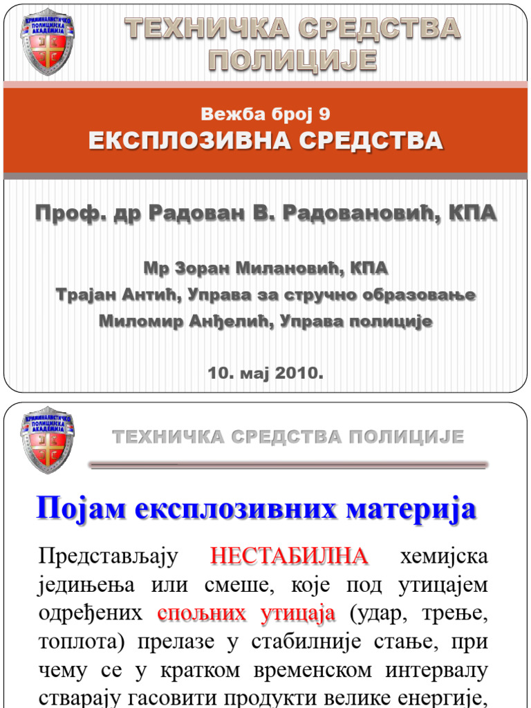 Eksplozivi KPA | PDF