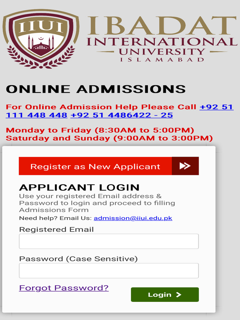 Ibadat University Online Admissions Guide | PDF