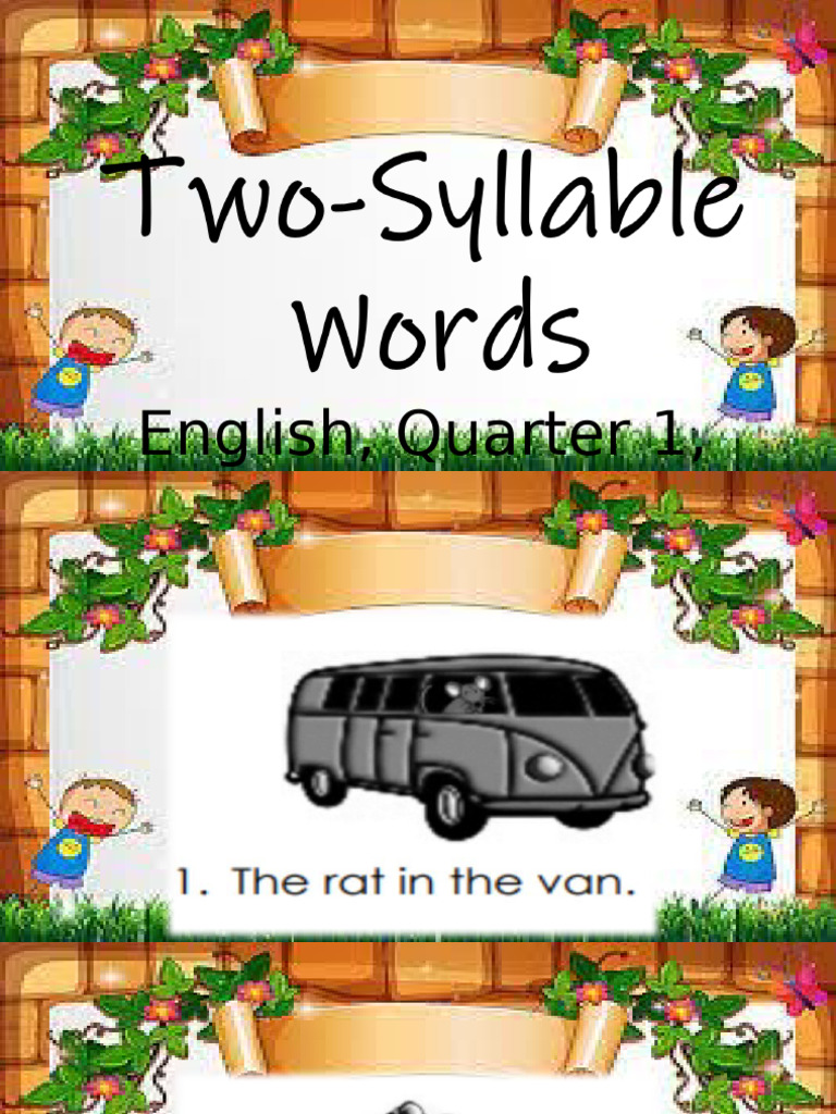 2-Syllable Words with Short Vowels | PDF