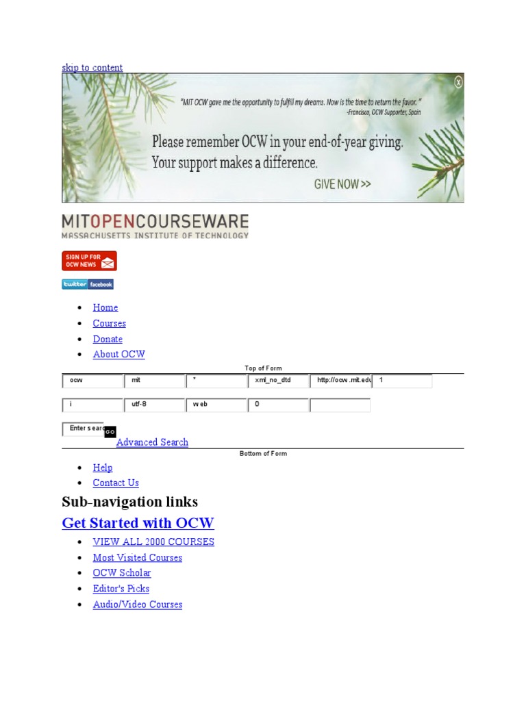 Mit Courses | PDF | Neuroscience | Biological Engineering