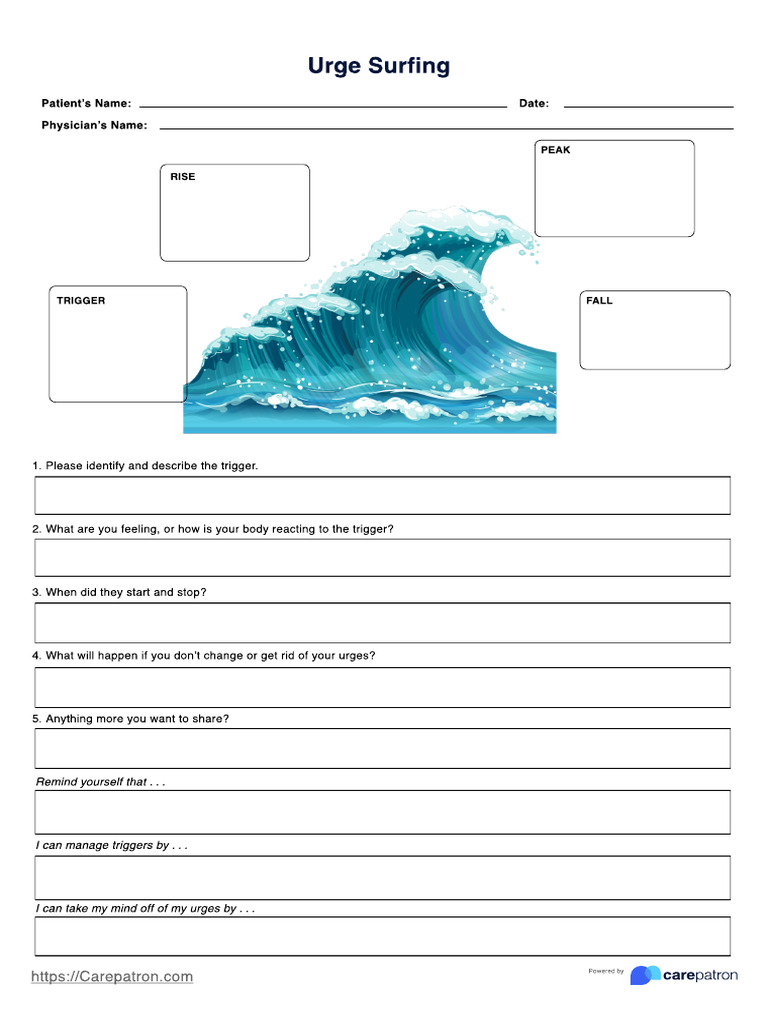 Urge Surfing Worksheet | PDF