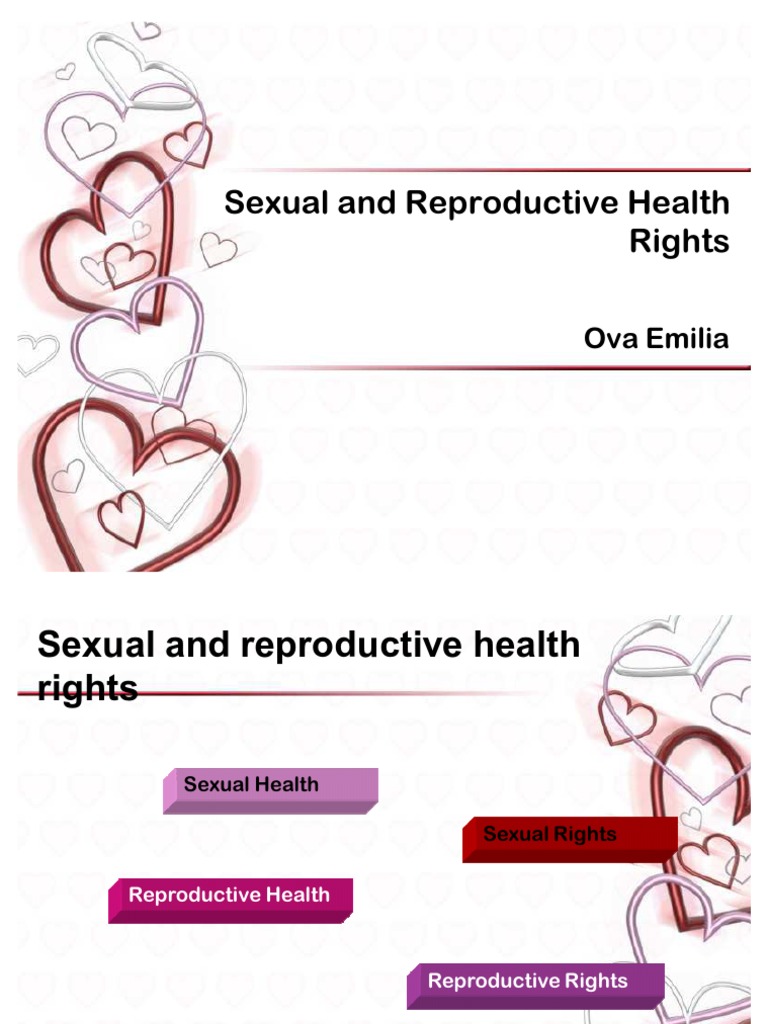 Sexual and Reproductive Health Rights | PDF | Reproductive Health ...