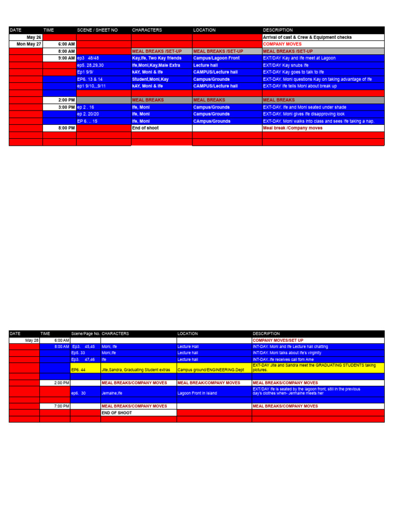 Just Us Girls Day 1 and 2 Schedule by VOB | PDF
