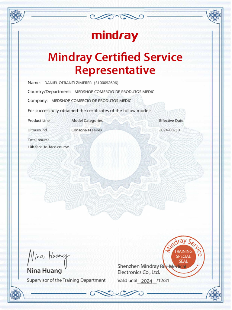 MCSR Certificate Consona N Series | PDF