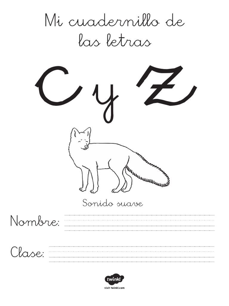 Mi Cuadernillo de Las Letras: Nombre: Clase | PDF