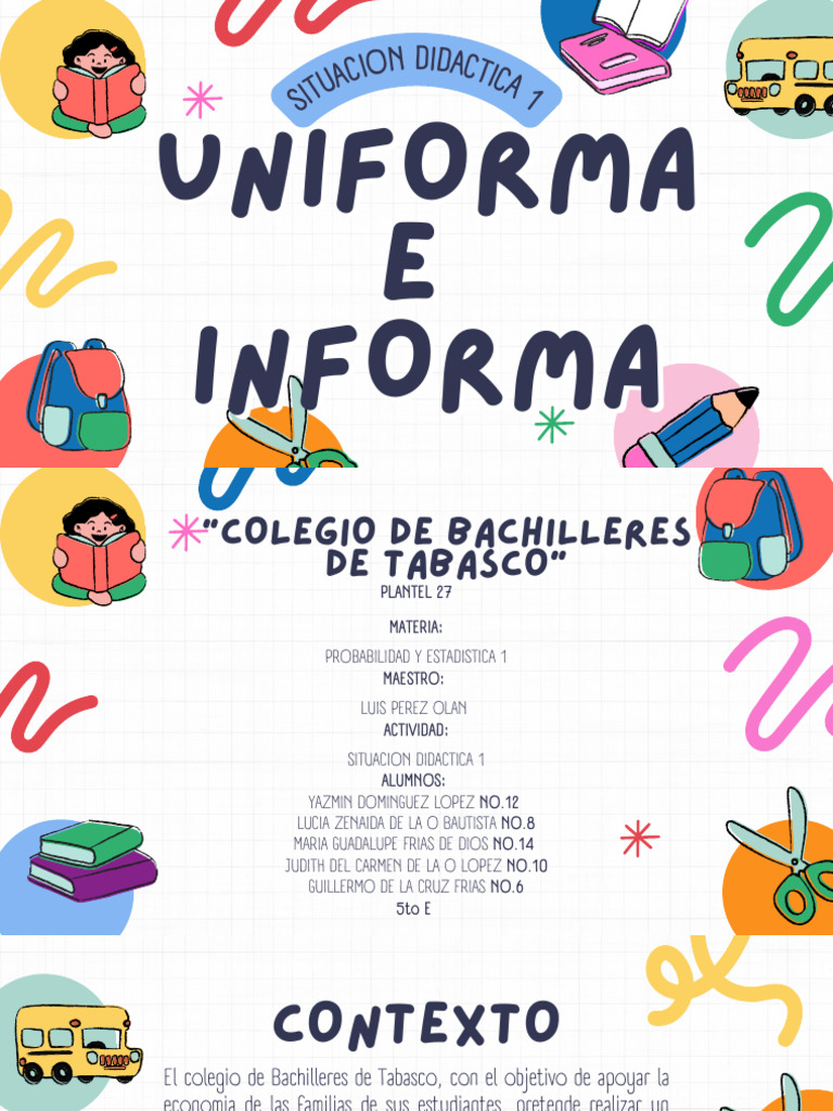 Análisis de Tallas de Uniformes Escolares | PDF | Science | Muestreo ...