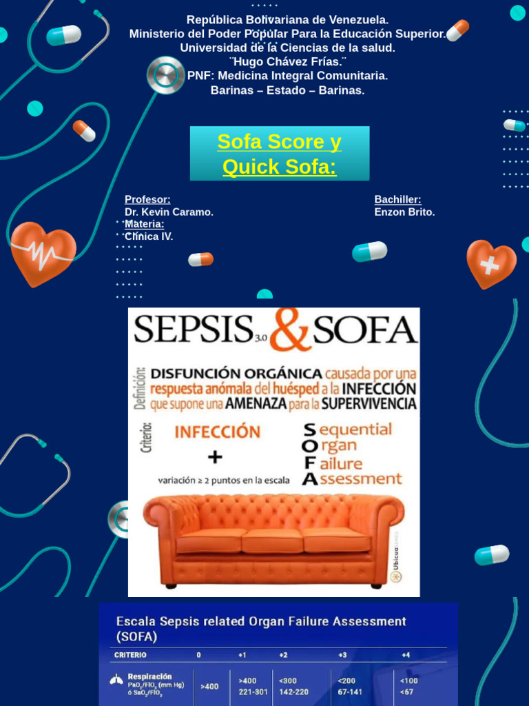 Clínica IV - Diapositivas de Sofa Score | PDF