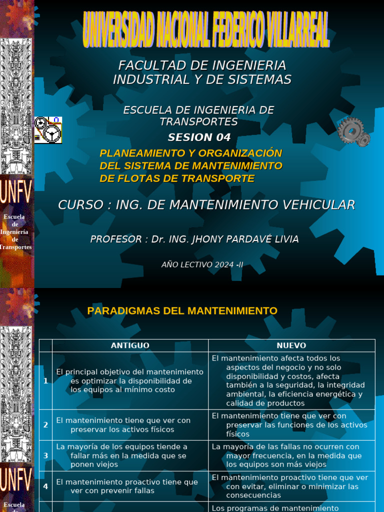 Clase 04 Mant. Veh. Planeamt. | PDF | Planificación | Planificación estratégica