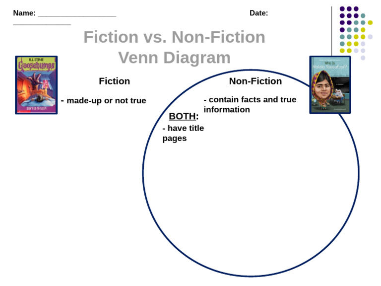 Fiction Vs Nonfiction - handout | PDF