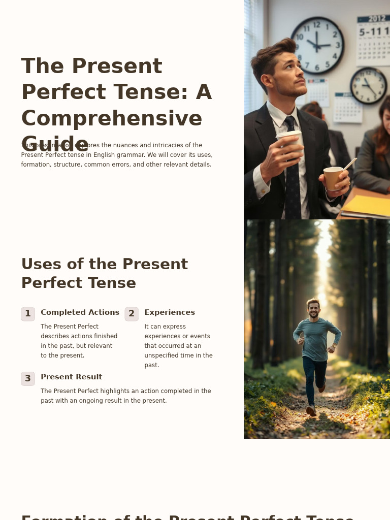 Present Perfect Tense Explained | PDF | Perfect (Grammar) | Grammatical ...