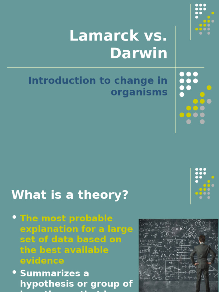 Lamarck vs Darwin-1 | PDF | Natural Selection | Evolution