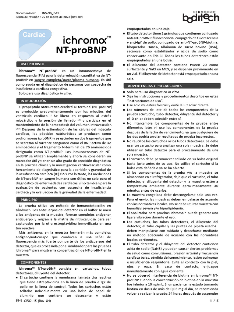 Uso y análisis de NT-proBNP en diagnóstico | PDF | Anticuerpo