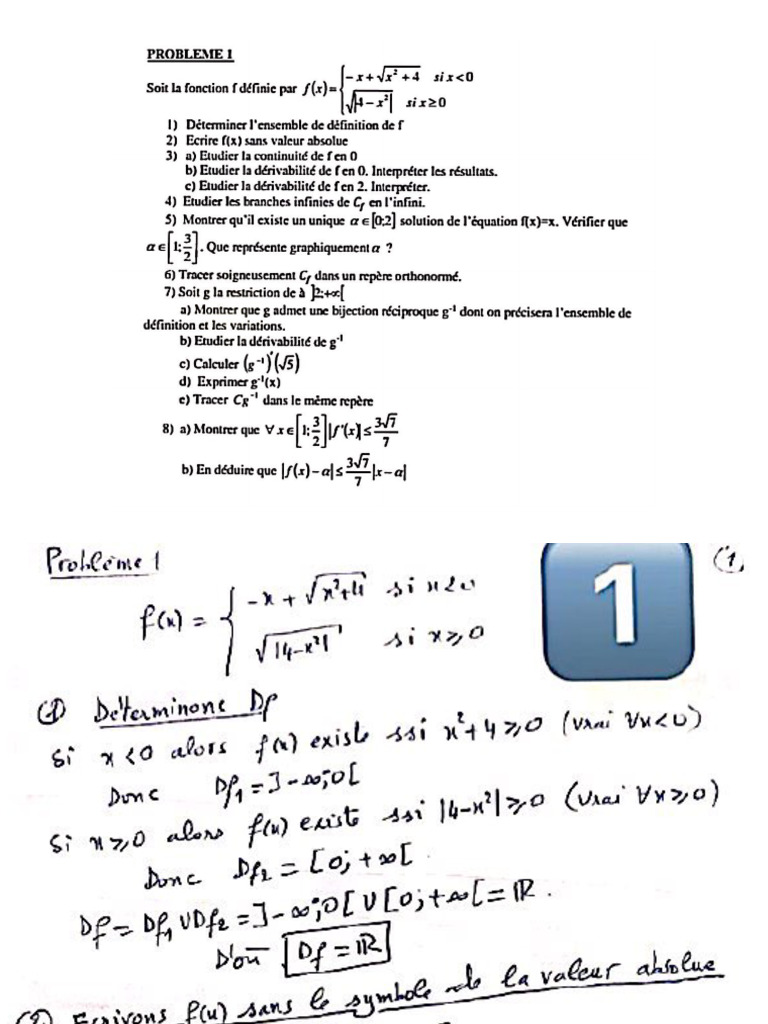 Corrections Problème 3 Objectif BAC TS2 | PDF