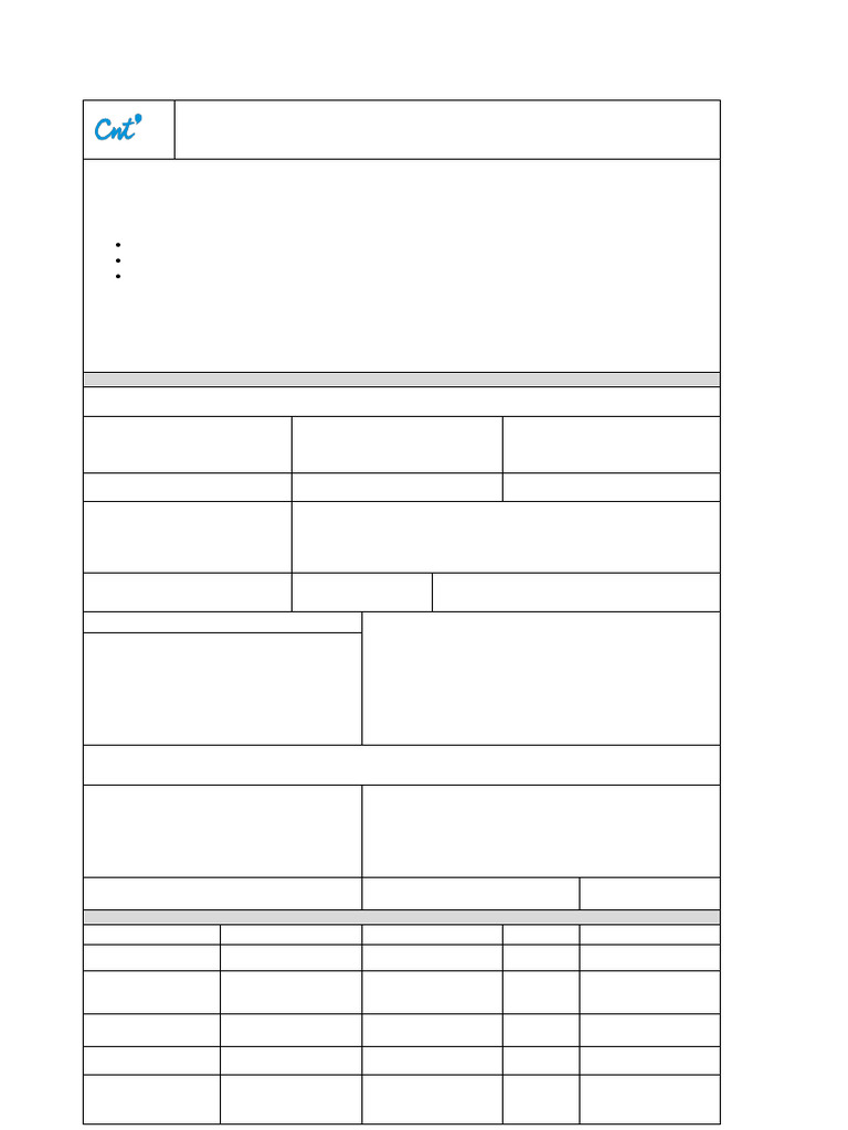 Solicitud de Empleo CNT Ep 1 | PDF