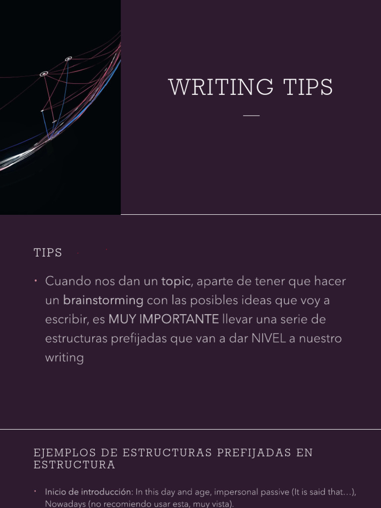 Writing Tips Presentation | PDF