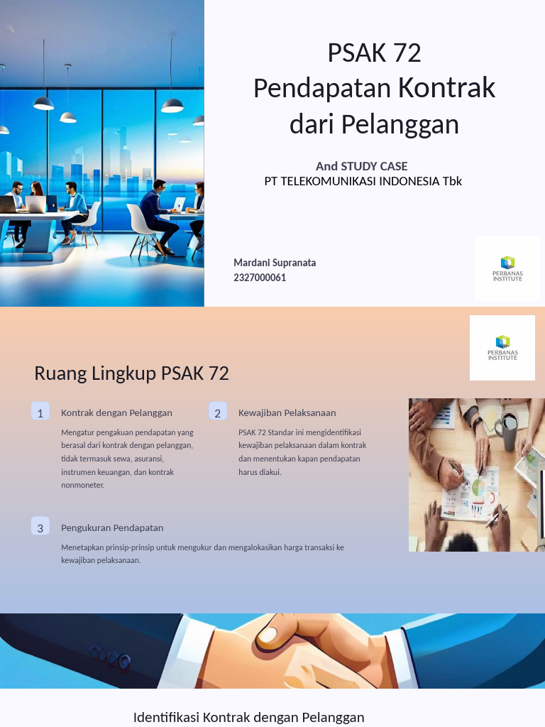 PSAK 72 Pendapatan Kontrak Dari Pelanggan | PDF