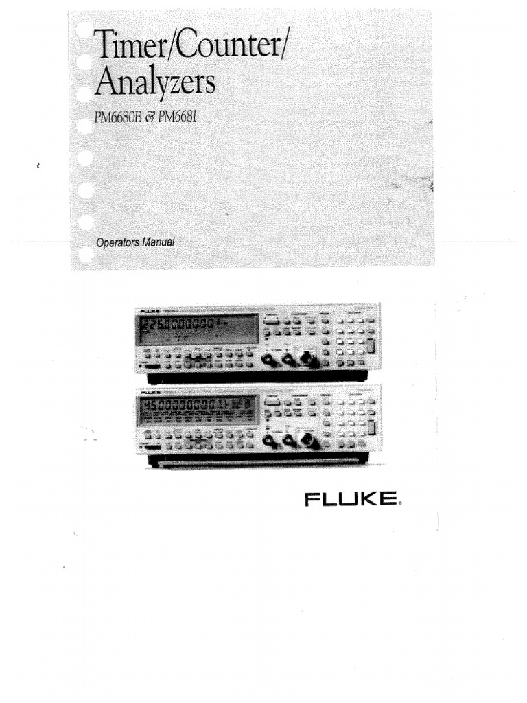 FLUKE PM6680B, PM6681 Operator | PDF