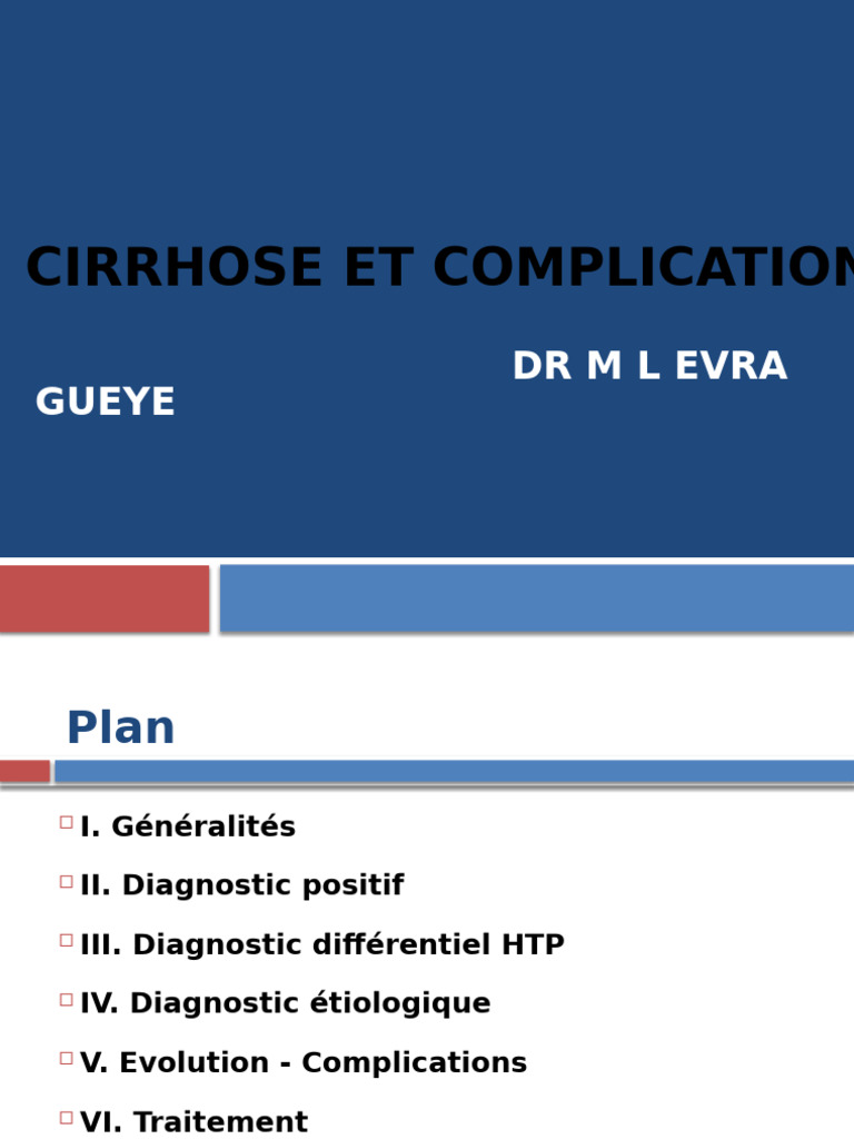 Cirrhose Et Complications 2021 | PDF | Cirrhose | Maladies digestives