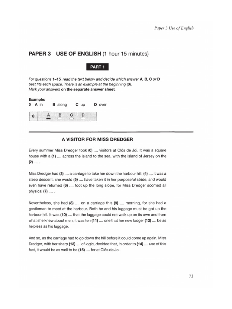 PRACTICE 4 FCE Use of English | PDF