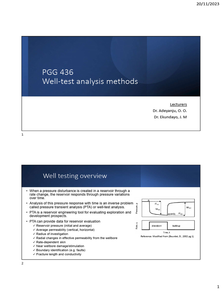Lesson 1 - Overview (Part 1) | PDF | Petroleum Reservoir | Permeability ...