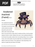 Arachne: Traits and Subraces Overview | PDF | Spider | Weaponry